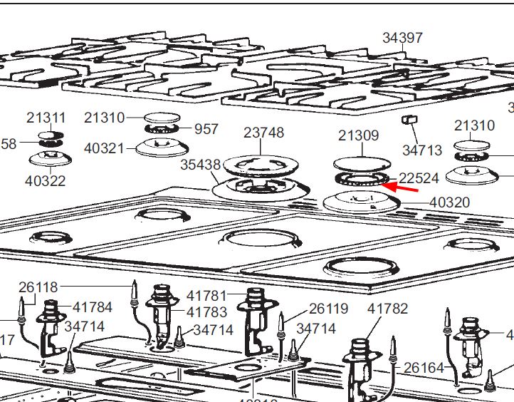 Pieces Detachees cuisiniére smeg ce 856 mfx spa42016