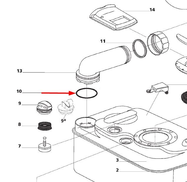 Joint (repère 10) THETFORD 16195